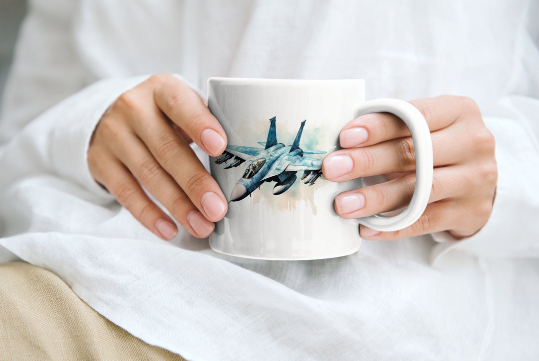 Fighter Jet Mug, Airplane Mug, Vehicle Mug, Aviation Mug, Pilot Mug ...