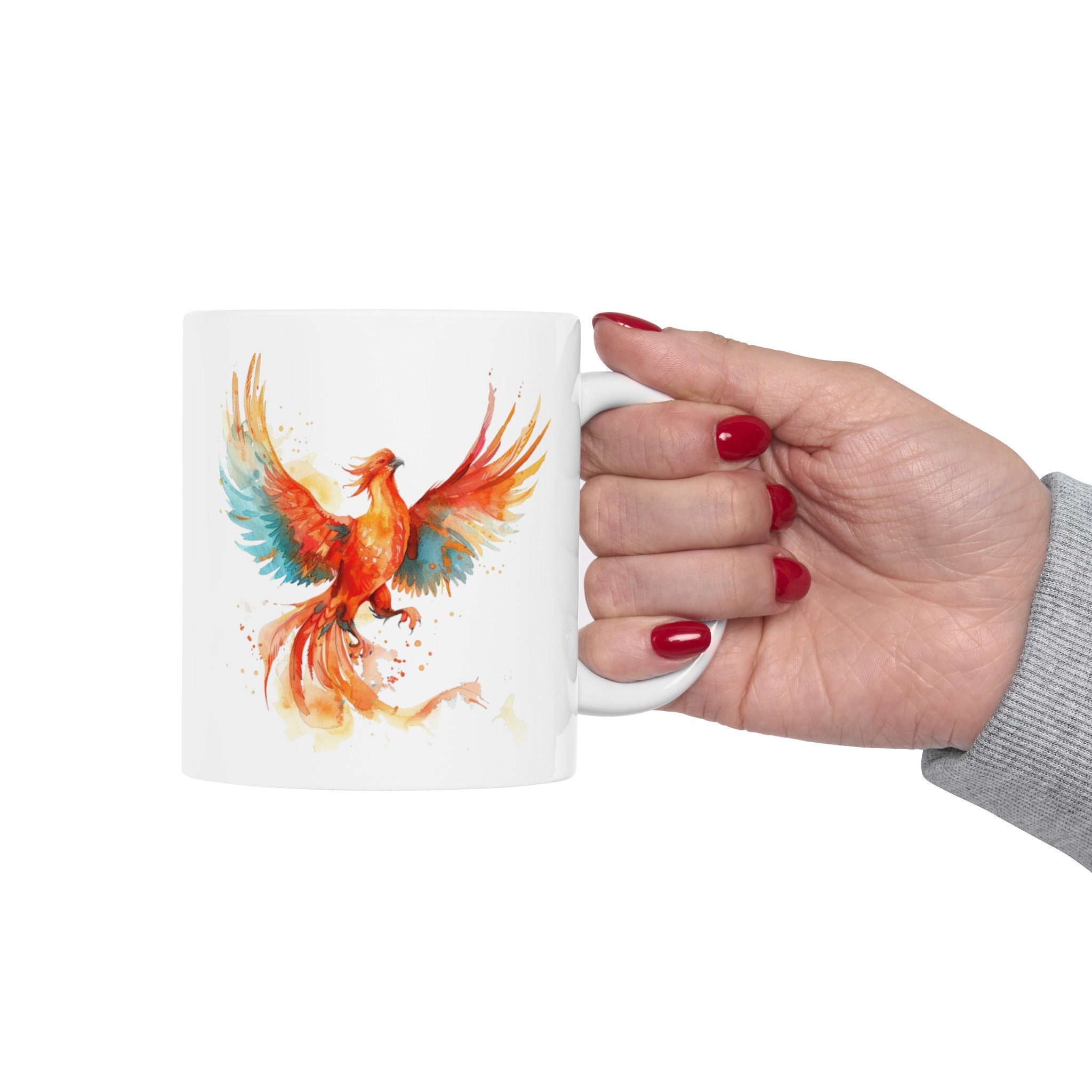 Phoenix Mug, Fantasy Mug, Mythical Mug, Folklore Mug, Bird Mug, Phoenix ...