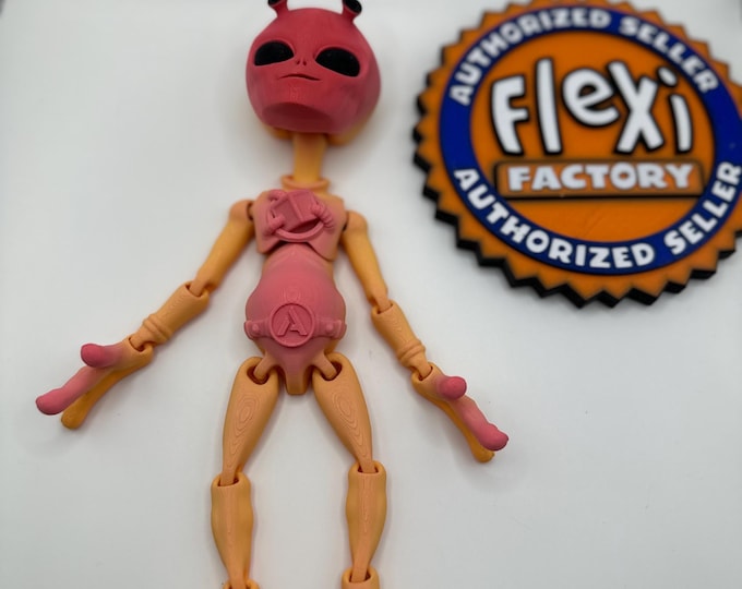 Flexi Factory Alien – Articulated 3D Printed Figure - Etsy