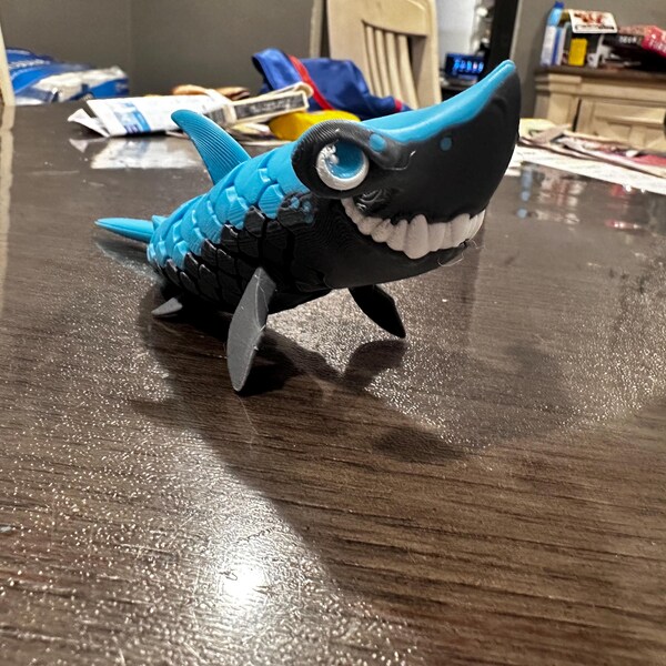 Articulated Shark Toy - Etsy
