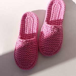 Crochet Slippers, Custom House Shoes for Women, Handmade Slippers Home ...