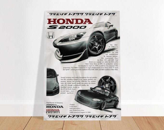 Honda S2000 AP2 Poster - Etsy