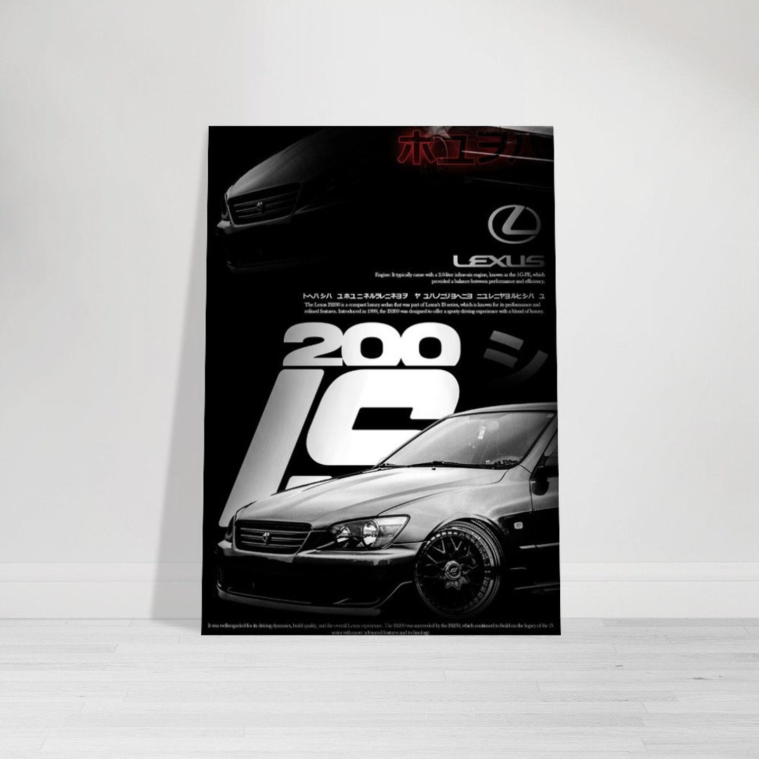 Lexus IS200 Premium Semi-glossy Paper Poster - Etsy