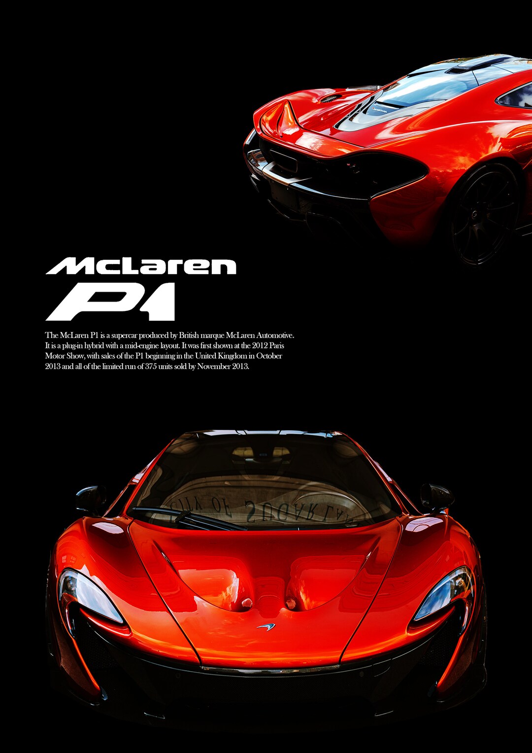 Mclaren P1 - Digital Poster - Etsy