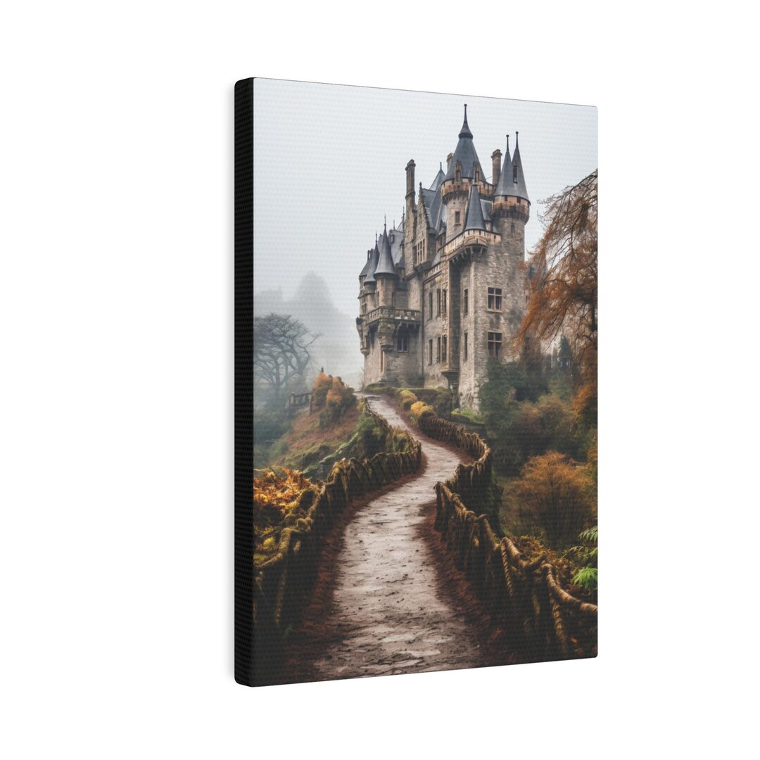 Castle Canvas Wall Decor Castle Wall Decor Home Decor Sign Office Wall ...