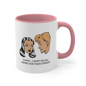 Vintage 1950s Cartoon Humor Mug Retro Comic Mug Double-sided Design Mid ...