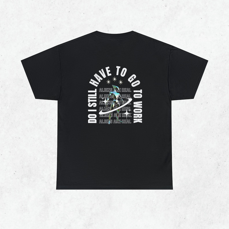 Retro Alien Graphic Tee Fun UFO Shirt for Him Funny Aliens Exist Shirt ...