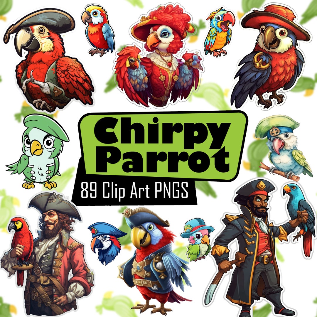 Chirpy Parrot PNG Bundle Parrots PNG Parrots Clipart Tropical Birds ...