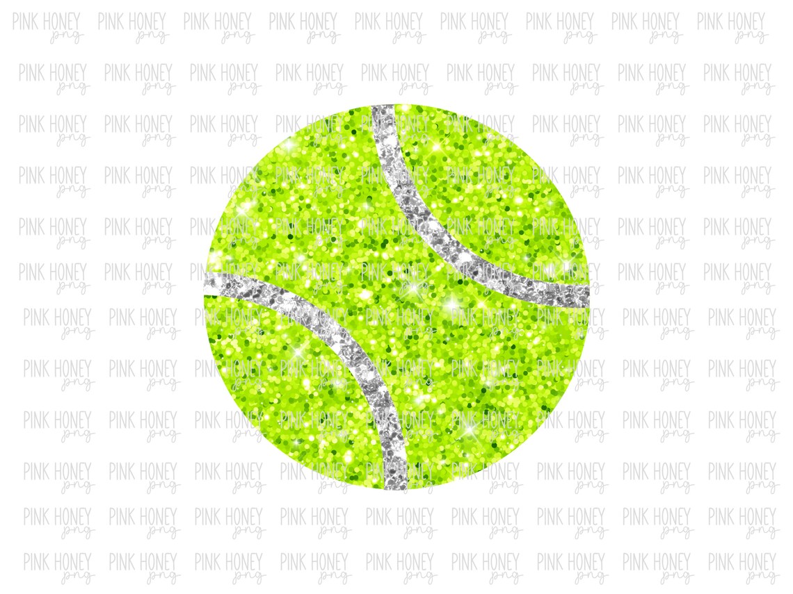 GLITTER Tennis PNG Tennis PNG Tennis Ball Png Sports Digital Design ...
