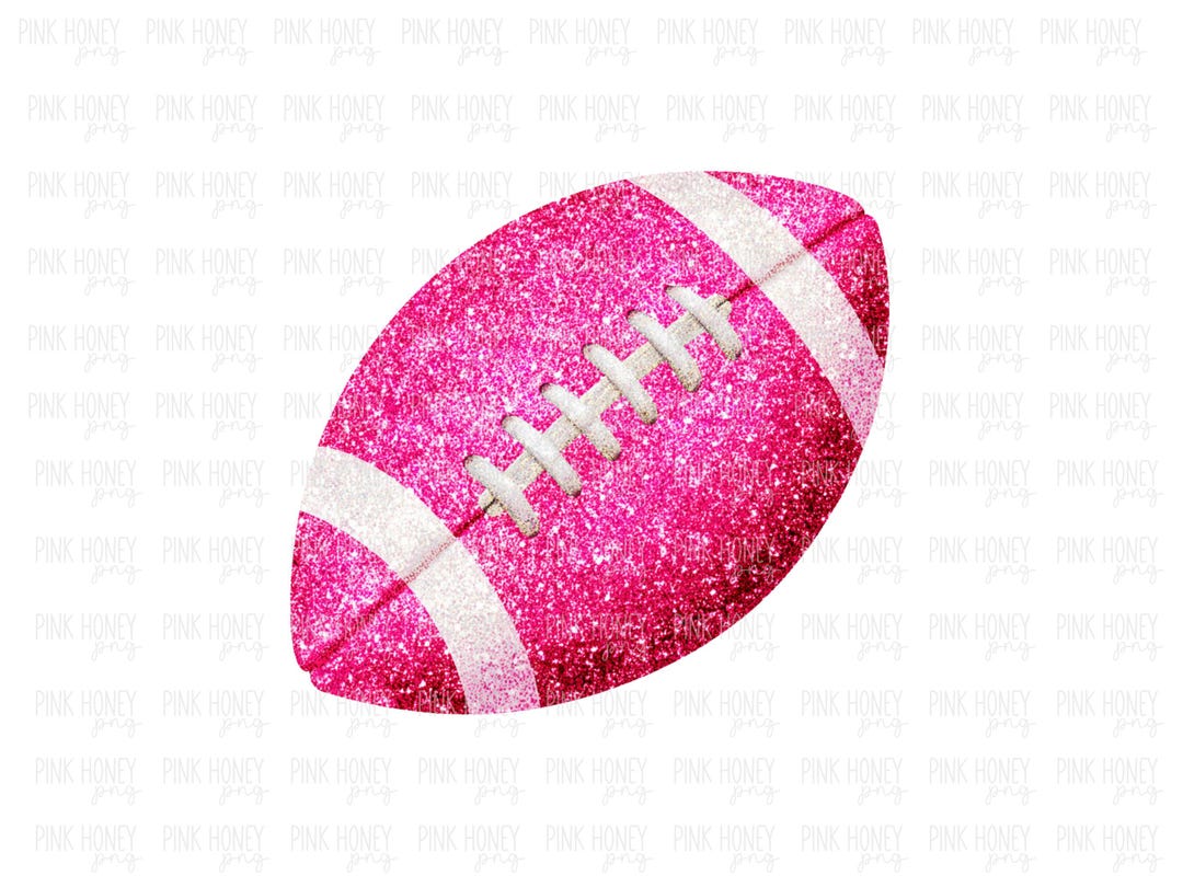 Pink GLITTER Football PNG | Glitter Football PNG | Football Png ...