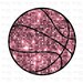 GLITTER Basketball Pink Basketball PNG Sequin Basketball PNG Basketball ...