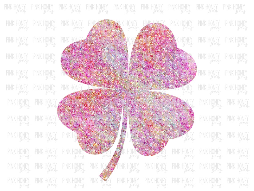 GLITTER St Patricks Day PNG Glitter Four Leaf Clover PNG St Pattys Day ...