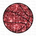 GLITTER Basketball Red Basketball PNG Sequin Basketball PNG Basketball ...
