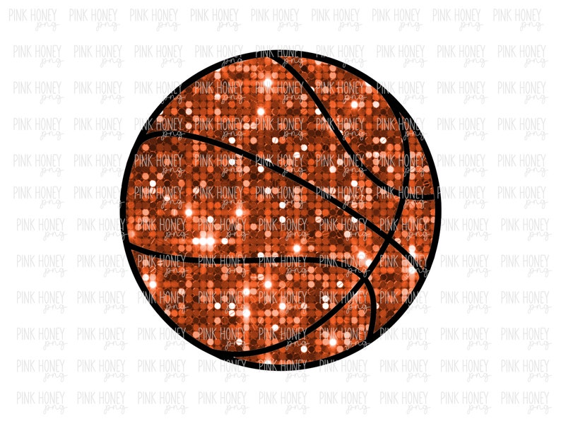 GLITTER Basketball PNG Sequin Basketball PNG Basketball Png Sports Digital Design Cute Balls Png ...
