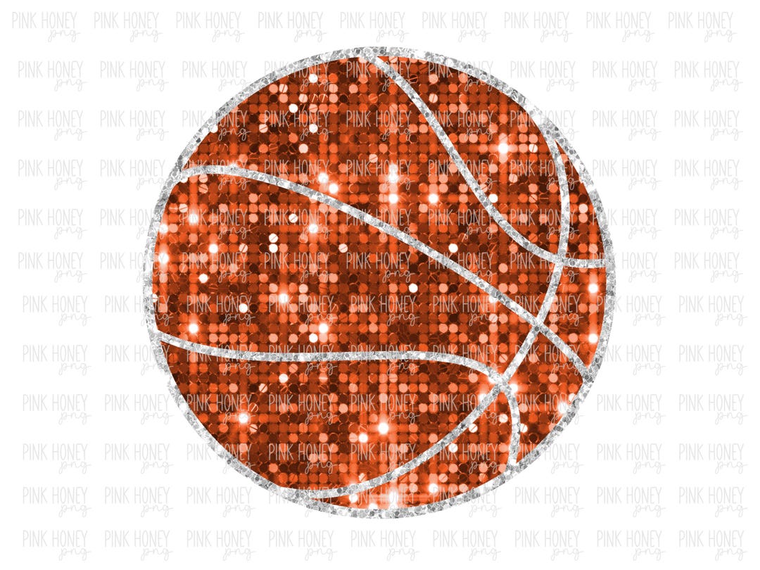 Silver GLITTER Basketball PNG Sequin Basketball PNG Basketball Png ...