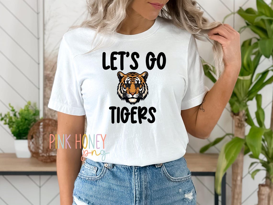 Lets Go Tigers PNG Tigers Png Go Tigers PNG Football PNG Glitter Tigers Png Sequin Tigers ...
