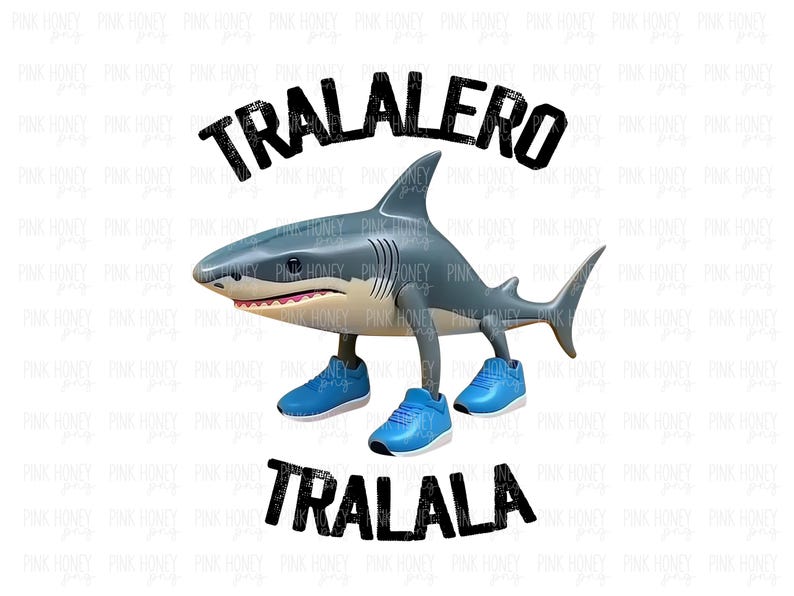 Tralalero Tralala PNG | Italian Brain Rot PNG | Brain Rot Shirt Designs ...