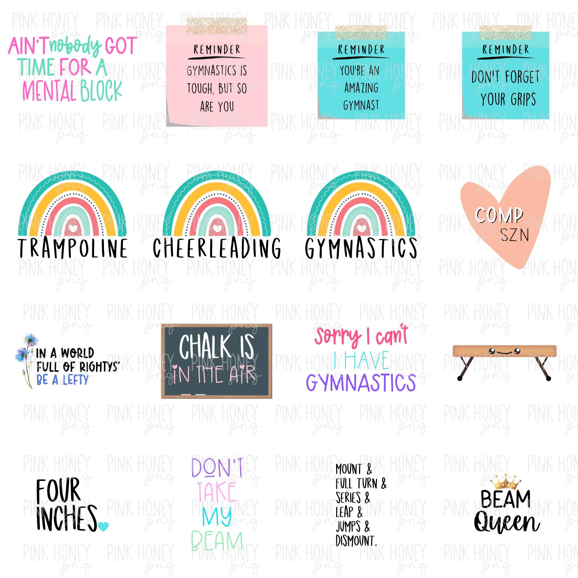 85 Gymnastics Clipart Bundle | Gymnastics Clipart | Gymnastics Png ...