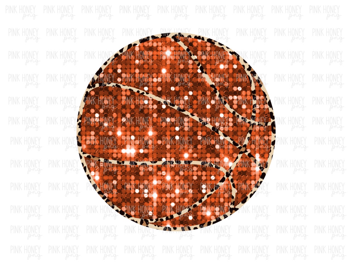 GLITTER Leopard Basketball PNG Sequin Basketball PNG Basketball Png ...