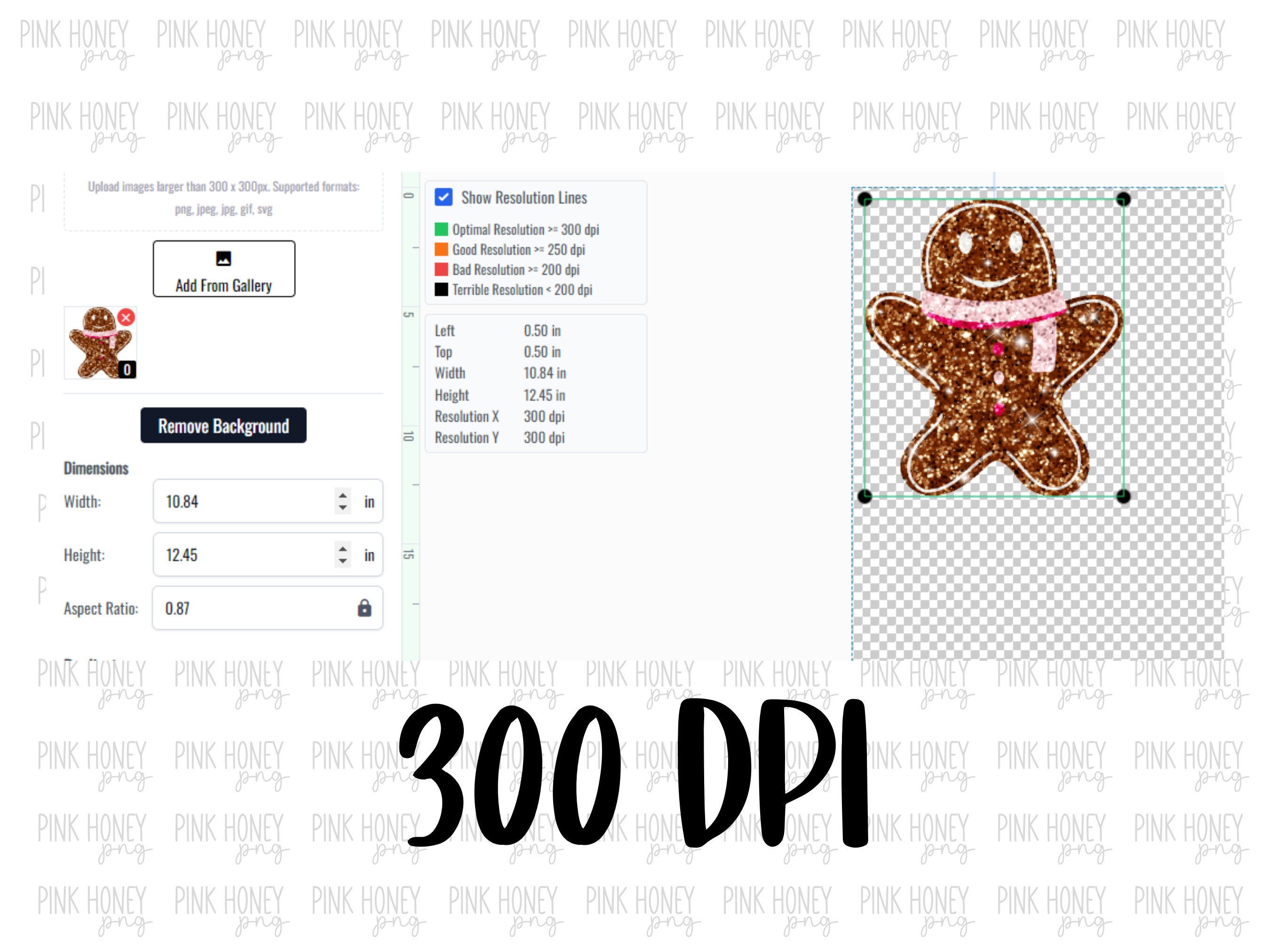 Glitter Gingerbread Man PNG Glitter Christmas Digital Download Cute ...