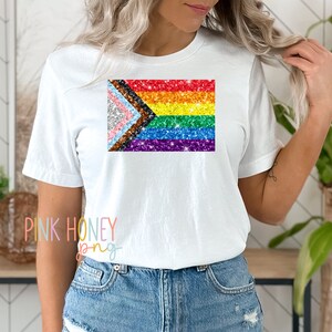 GLITTER Pride Flag Png Pride Png Pride Flag Sublimation Design LGBTQ+ ...