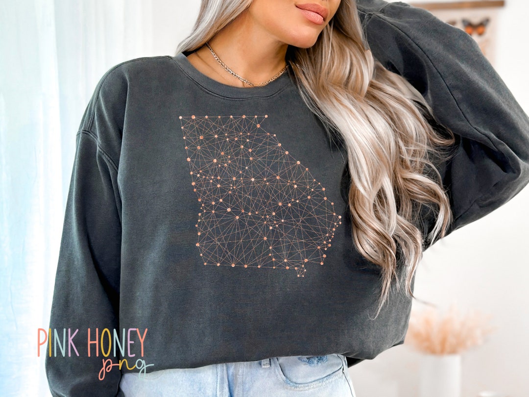 GLITTER Georgia Png Georgia Outline Png GA Digital Design Constellation ...