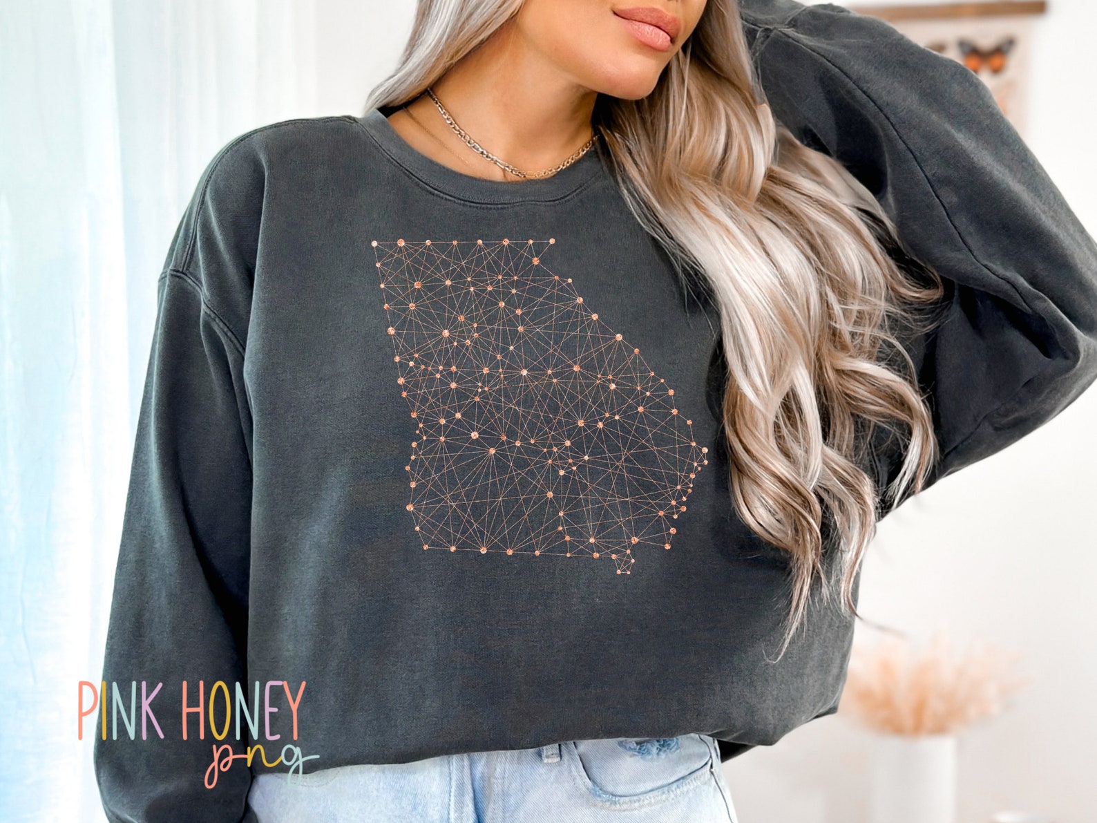 GLITTER Georgia Png Georgia Outline Png GA Digital Design Constellation ...