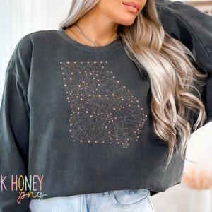 GLITTER Georgia Png Georgia Outline Png GA Digital Design Constellation ...