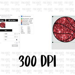 GLITTER Basketball Red Basketball PNG Sequin Basketball PNG Basketball ...