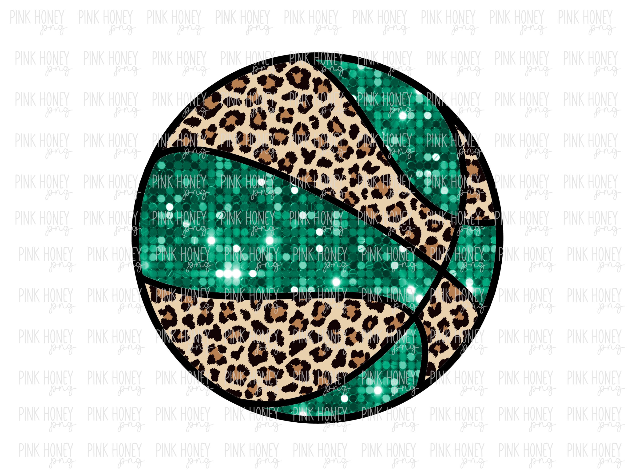 GLITTER Leopard Basketball PNG Sequin Basketball PNG Basketball Png ...