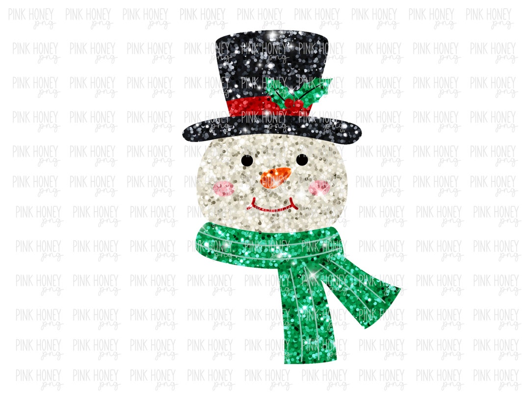 Glitter Snowman PNG Glitter Christmas Digital Download Cute Snow ...