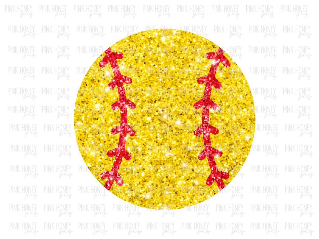 Glitter Softball PNG Glitter Softball Png Digital Design Sports Png ...