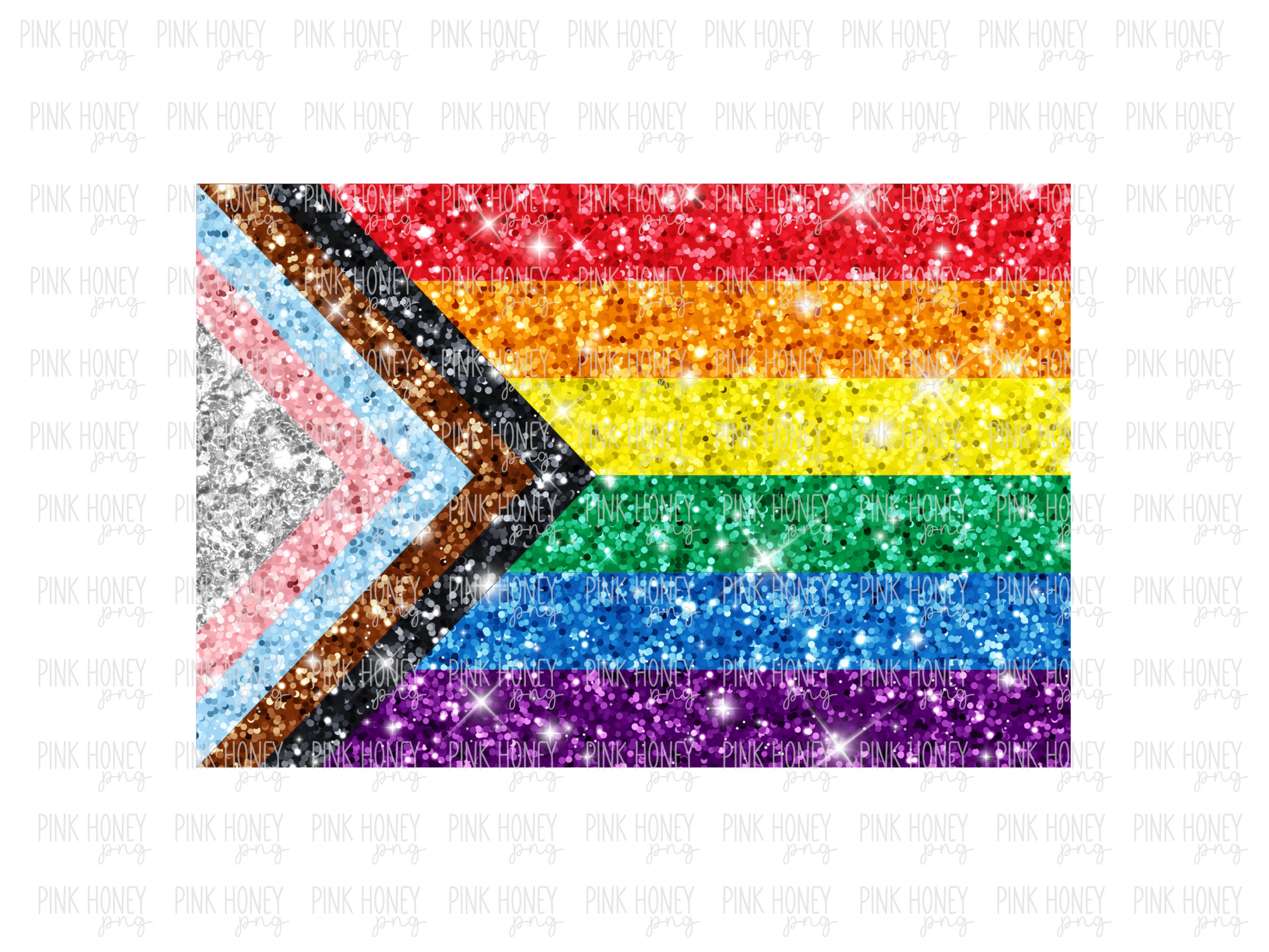 GLITTER Pride Flag Png Pride Png Pride Flag Sublimation Design LGBTQ+ ...