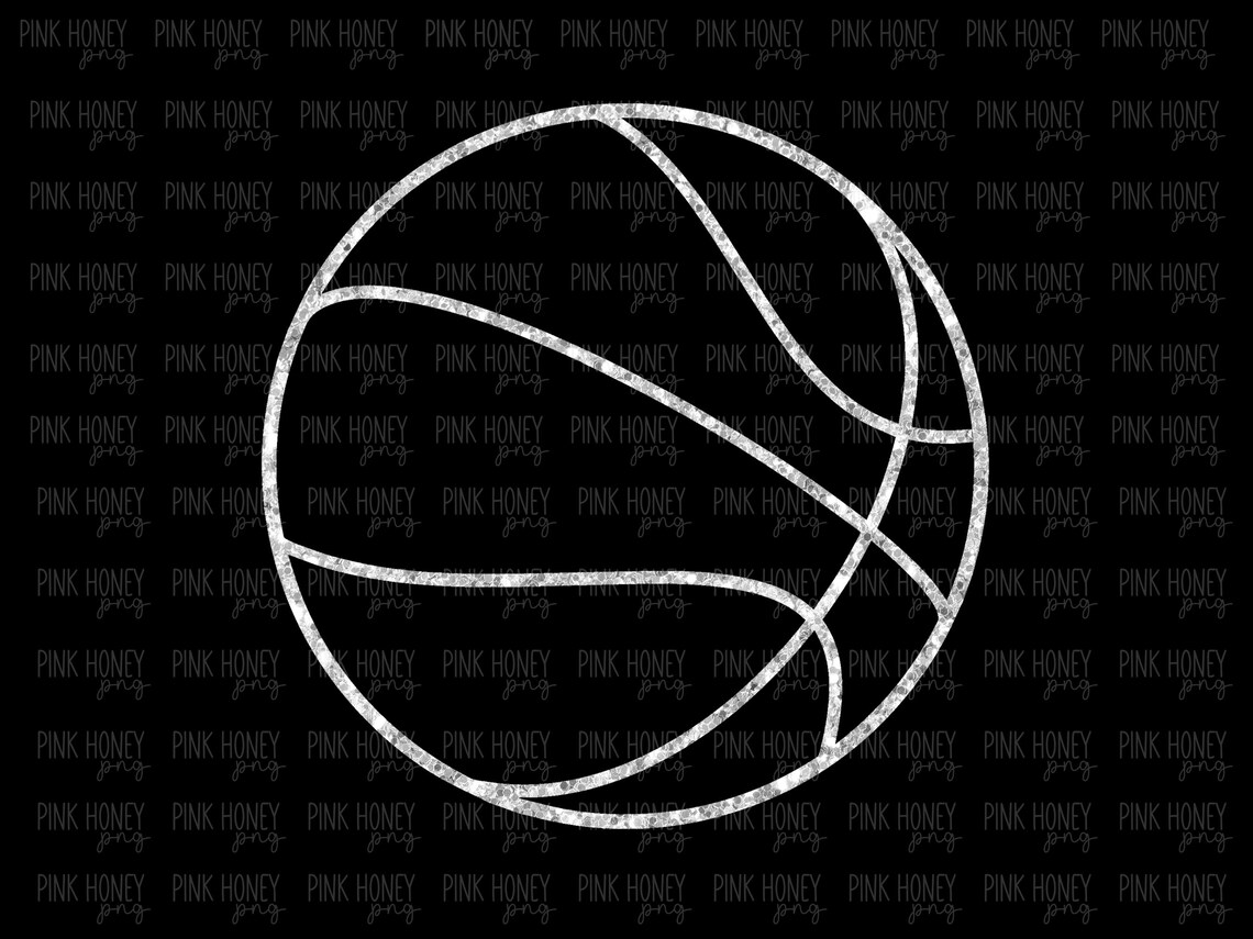 Silver GLITTER Basketball PNG Sequin Basketball PNG Basketball Png ...