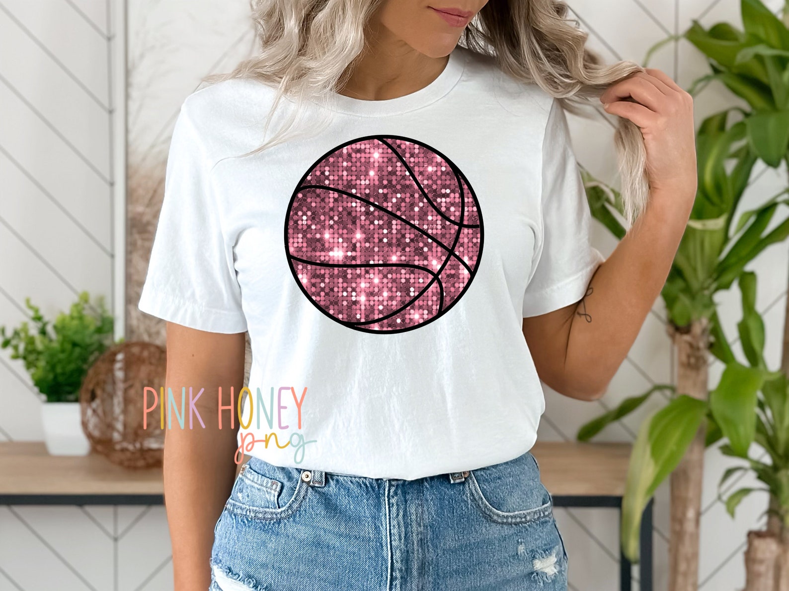 GLITTER Basketball Pink Basketball PNG Sequin Basketball PNG Basketball ...