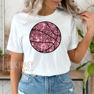 GLITTER Basketball Pink Basketball PNG Sequin Basketball PNG Basketball ...