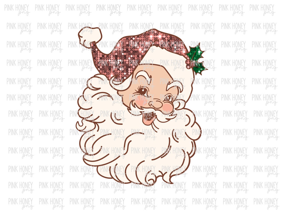 Glitter Santa PNG Christmas PNG Cute Christmas Shirt Digital Design ...