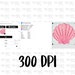 GLITTER Seashell PNG Summer Seashell Png Beach Digital Design Cute ...