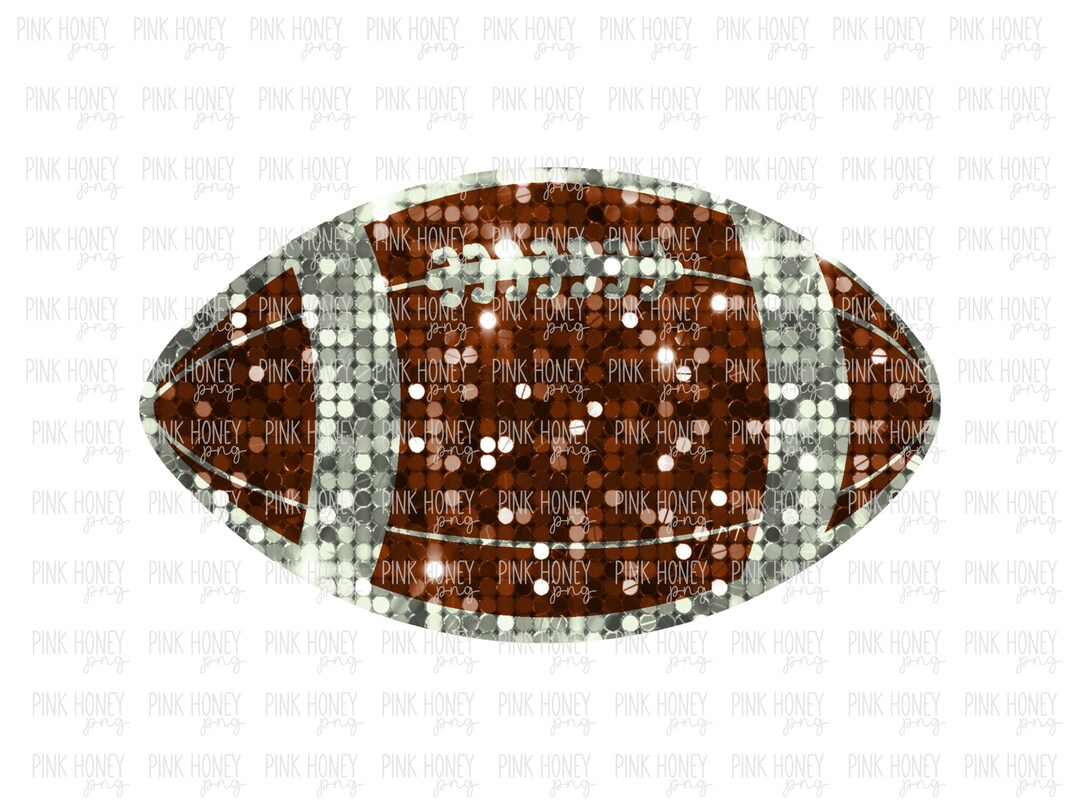 GLITTER Football PNG Sequin Football PNG Football Png Sports Digital ...