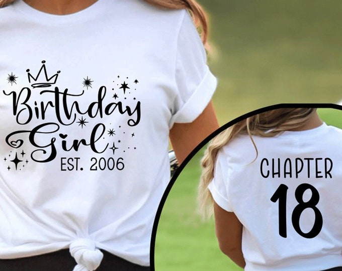Birthday Girl Shirt, 18th Birthday Shirt, 18th Birthday Gifts for Her ...