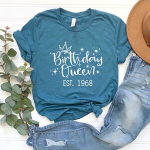 Birthday Queen Est 1969 Shirt, 55th Birthday Shirt, 55 Old Birthday Tee ...