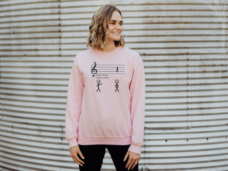 Music Lover Sweatshirt, Orchestra Sweatshirt, Minimalist Music Note ...