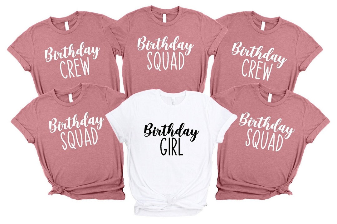 Birthday Group Shirts, Birthday Squad Shirt, Birthday Party T-shirts ...