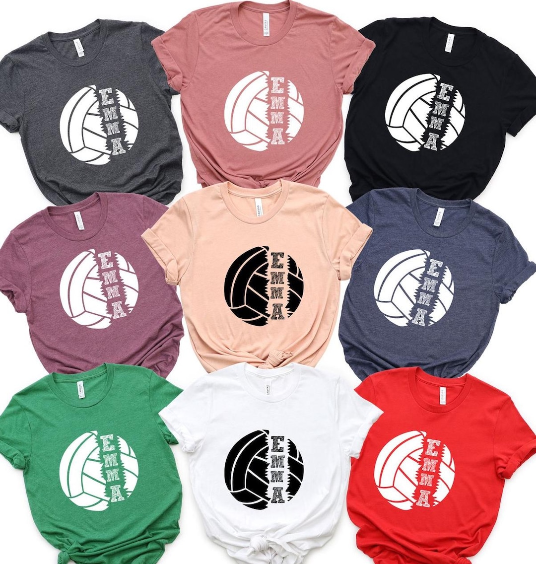 Custom Volleyball Shirts, Personalized Volleyball Player Name Shirt ...