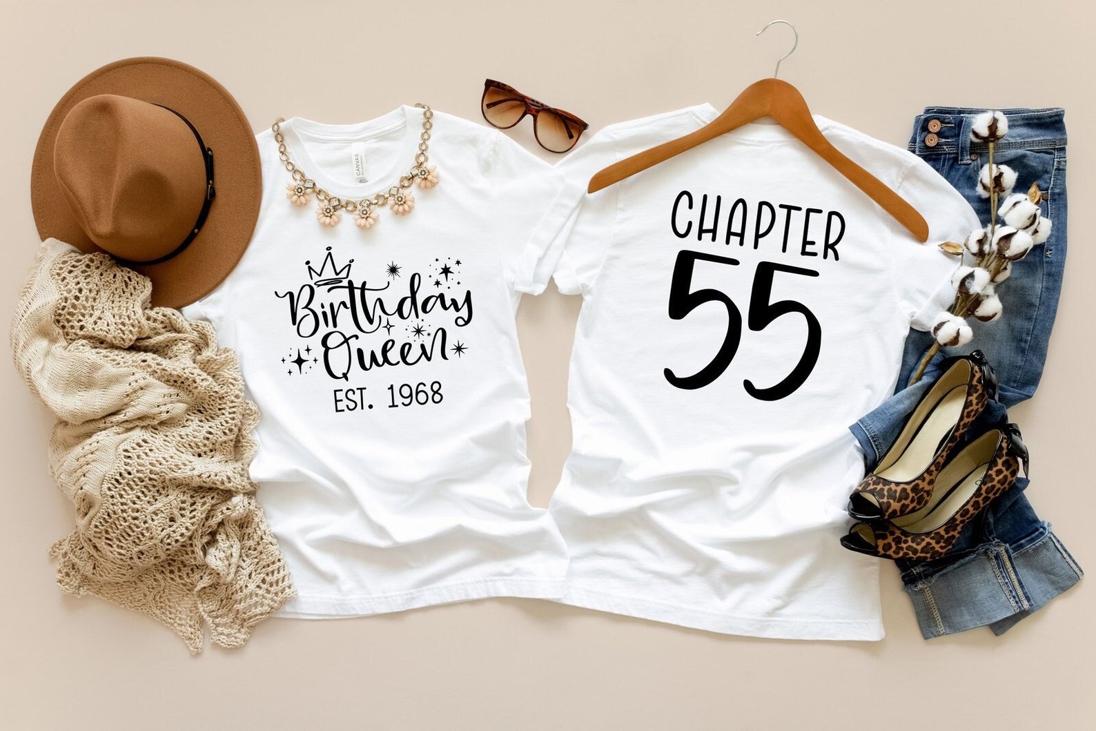 Birthday Queen Est 1969 Shirt, 55th Birthday Shirt, 55 Old Birthday Tee ...