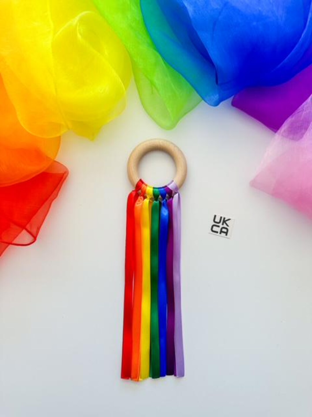 Baby Sensory Ribbon Ring UKCA Safety Tested - Etsy