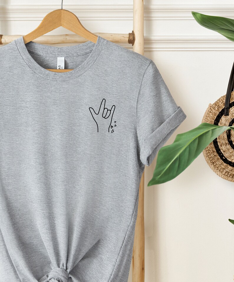 Sign Language Shirt, I Love You T-shirt, Love Shirt, Love Sign Shirt ...