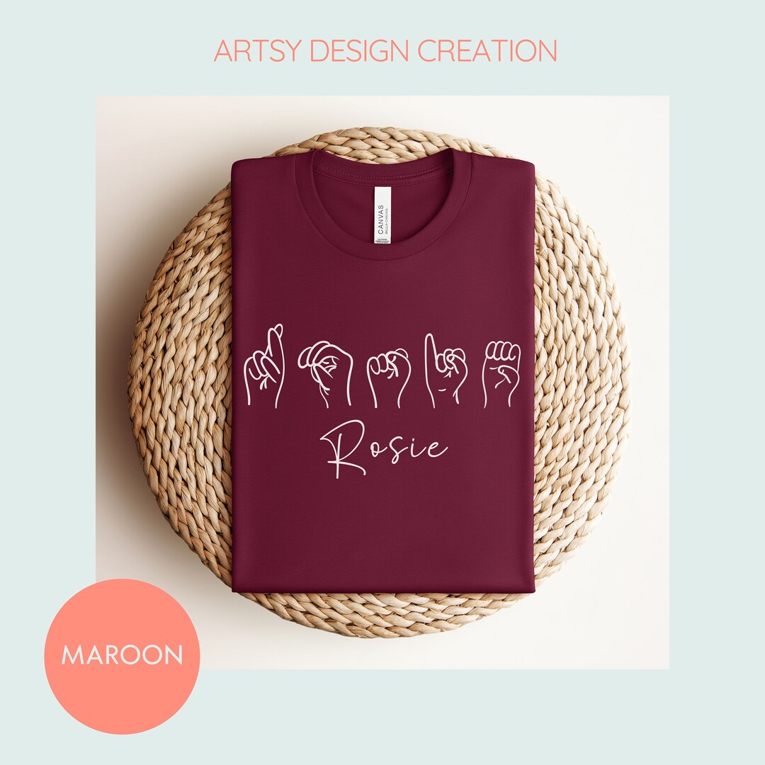 Personalized American Sign Language Shirt, Personalized ALS Shirt ...