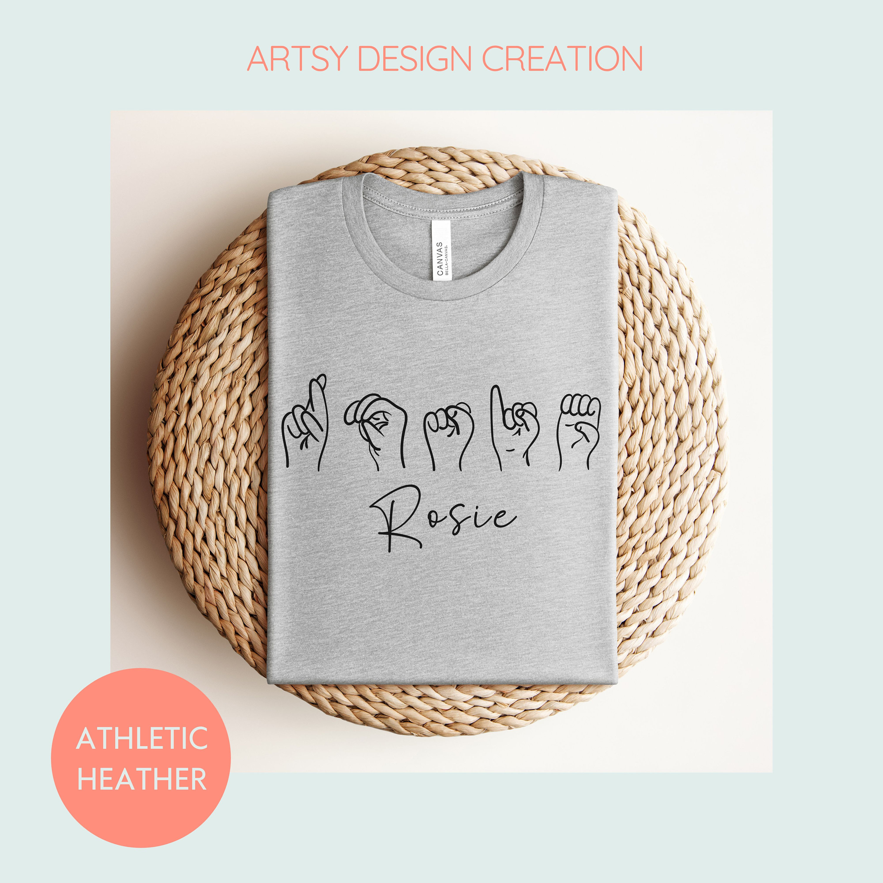 Personalized American Sign Language Shirt, Personalized ALS Shirt ...