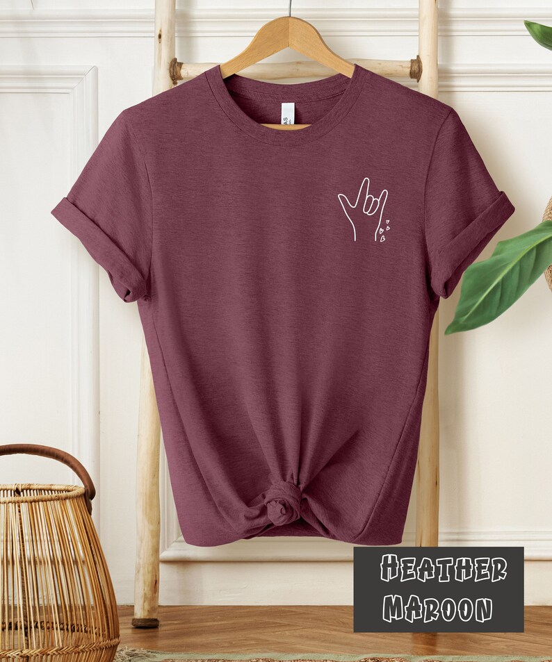 Sign Language Shirt, I Love You T-shirt, Love Shirt, Love Sign Shirt ...
